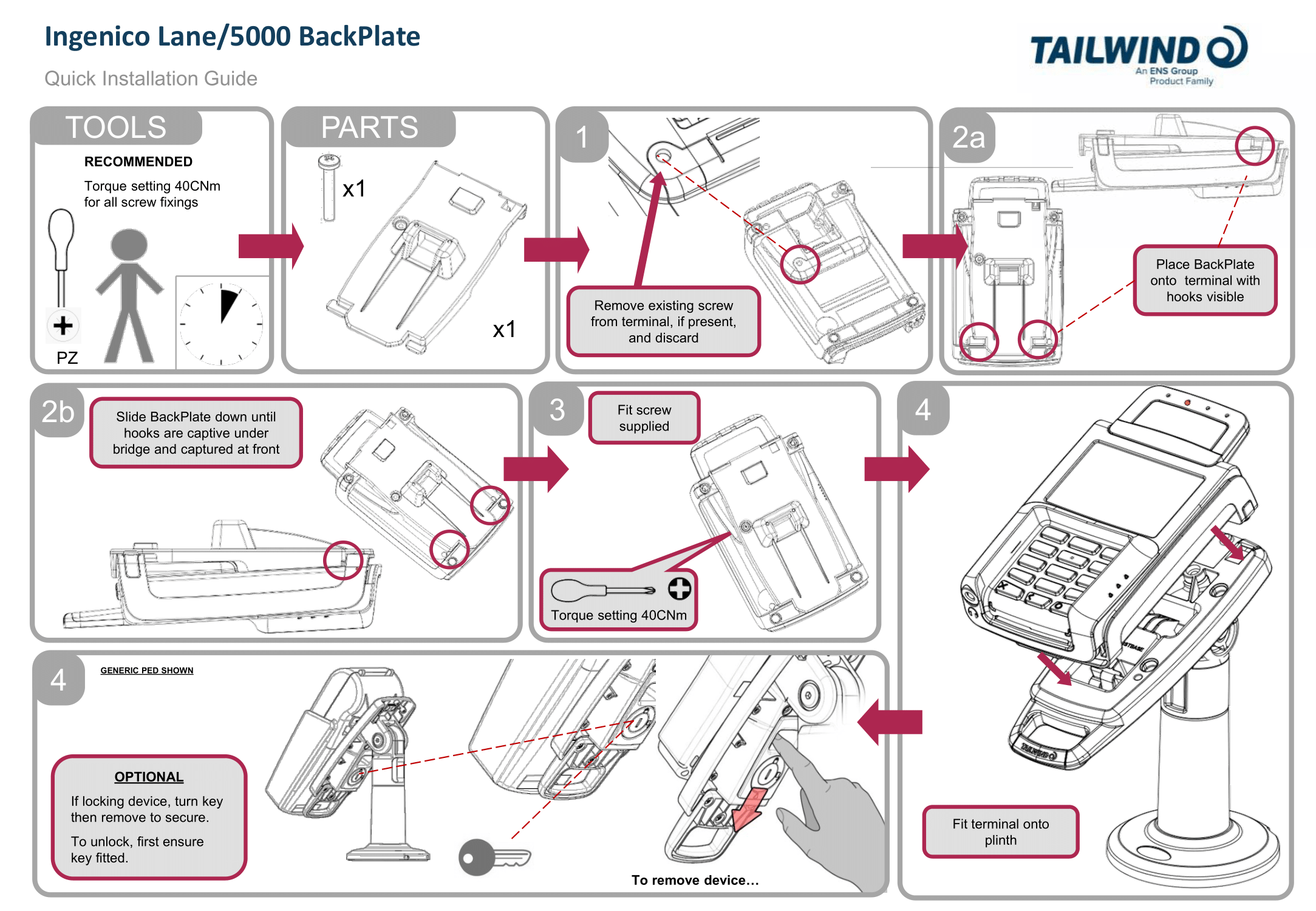 Ingenico Backplate Install Guide